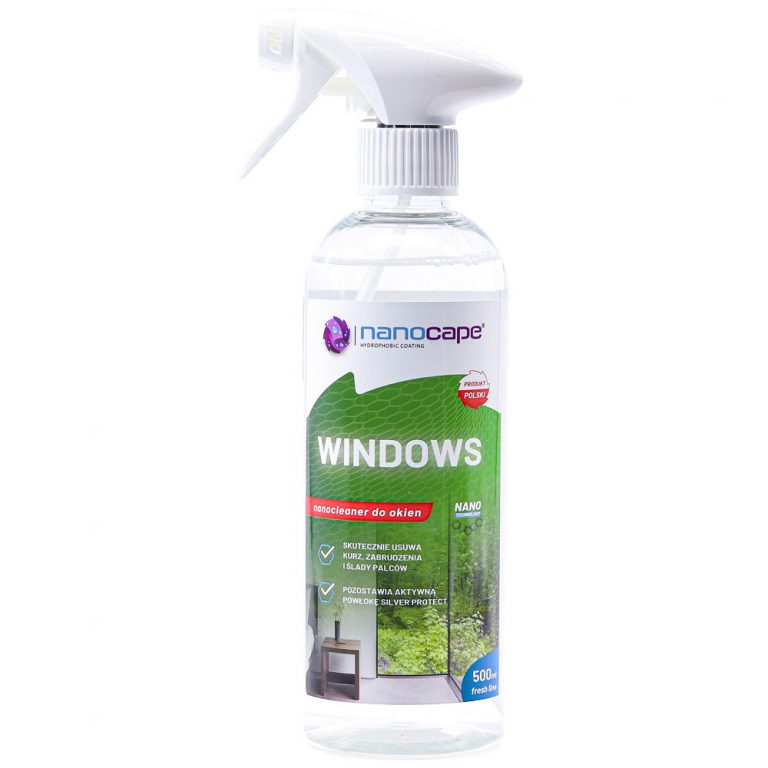 Nanocape Nanocleaner do okien płyn do mycia okien z nano srebrem 0,5l ...